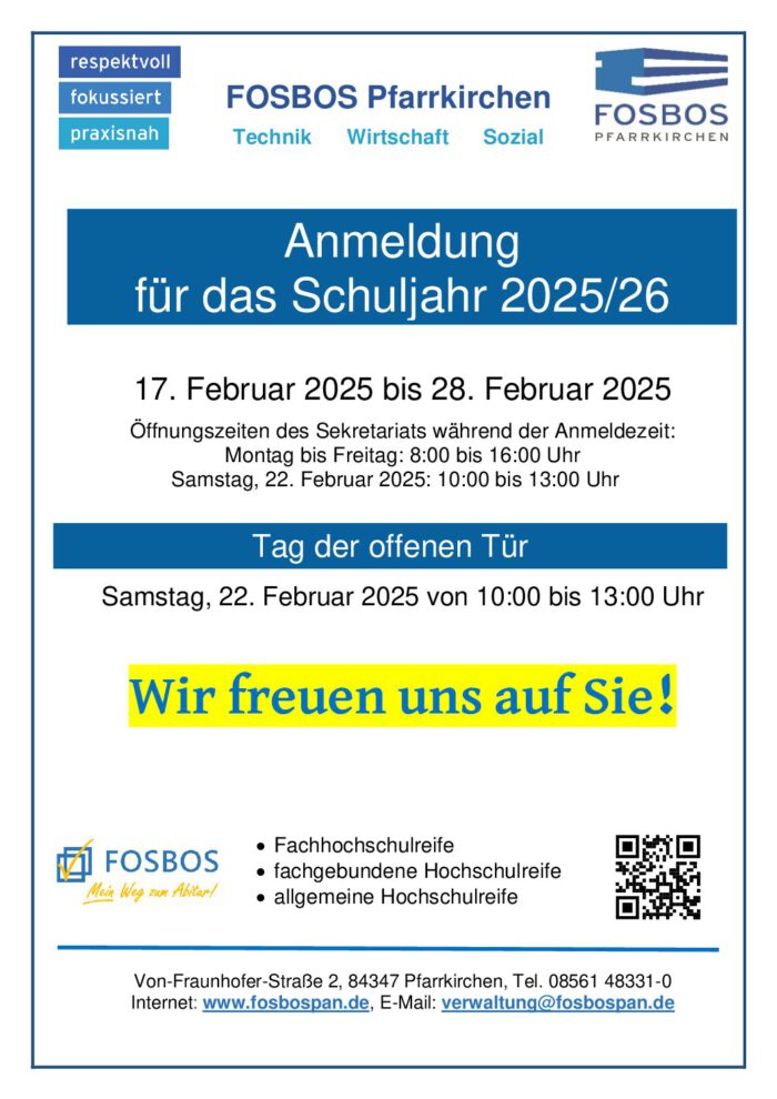 FOS BOS Pfarrkirchen - FOSBOS Pfarrkirchen : FOSBOS Pfarrkirchen